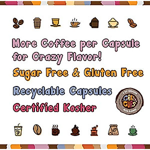 Crazy Cups Decaf Flavored Coffee Variety Pack 24 Count for Keurig Brewers