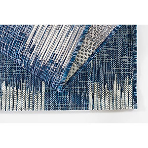 Novogratz by Momeni Villa Turin Blue Indoor/Outdoor Area Rug 2' X 3'