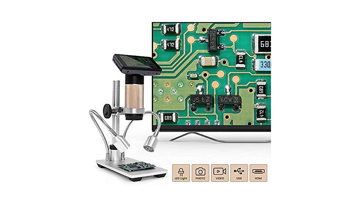 Andonstar ADSM201 HDMI Digital Microscope for PCB & Repair | 300X ...