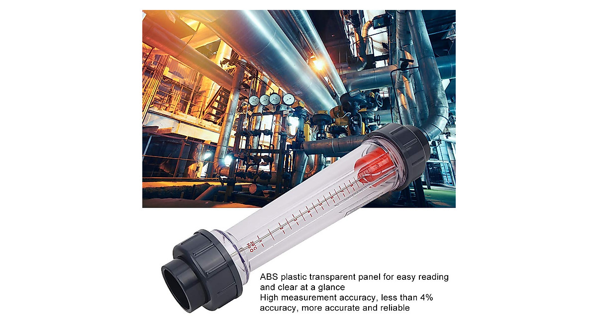 LZS-40 (D) Tube Type Flowmeter 1-10 Transparent Water Rotameter 50mm ...