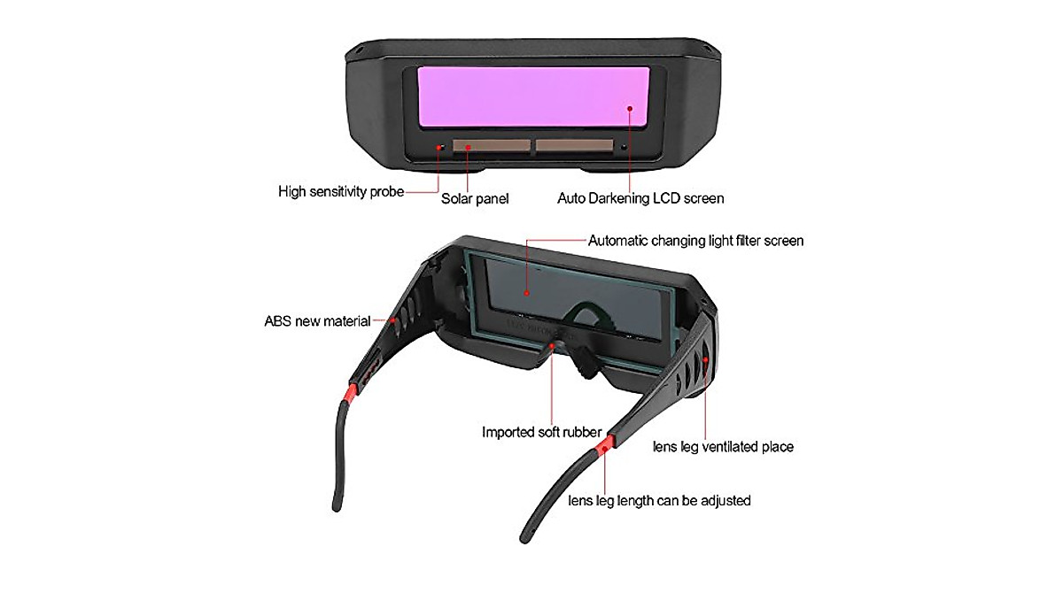 Solar Auto Darkening Welding Goggles for Ultimate Eye Protection