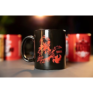 Konix Dungeons & Dragons Mug - Ceramic Mug - 320ml - Monsters - Black & Red