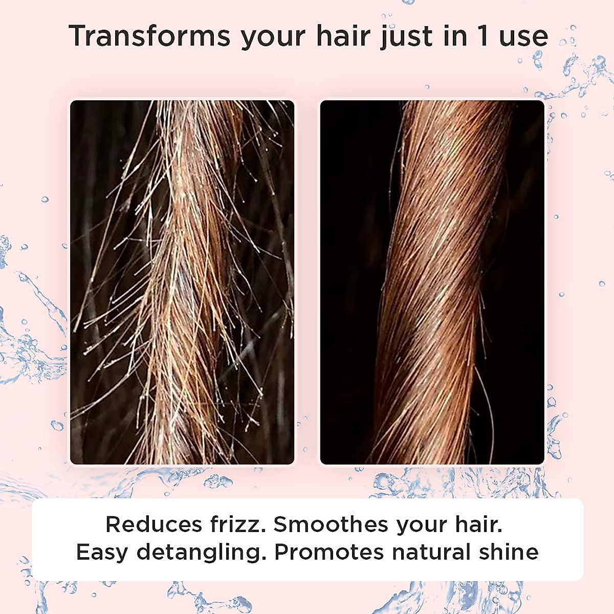 LIKATO Leave in Conditioner Spray for Hair - Professional Hair Detangler Spray for Women and Men 10 in 1 that Immediately Transforms the Look of Hair with Argan - Macadamia Oil & Vitamins (1 bottle)