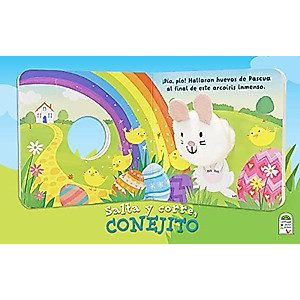 Salta y corre, Conejito / Hippity, Hoppity, Little Bunny Finger Puppet Book (Spanish Edition)