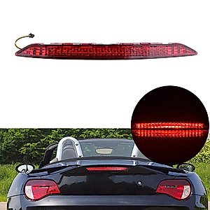 Kqiang 1PCS Red Light Red Lens Trunk 3rd Third Brake Stop Light Rear Lamp Assembly Replacement for BMW E85 Z4 2003-2008 Replaces 63256917378