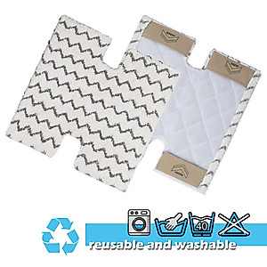 FUSHUANG 4 Pack Steam Mop Pads Compatible Shark Lift Away Pro & Genius S3973 S3973D S3973WM S5002Q S5003A S6001 S6002 S6003 Steam Mop, Part XTP184 & P184WQ