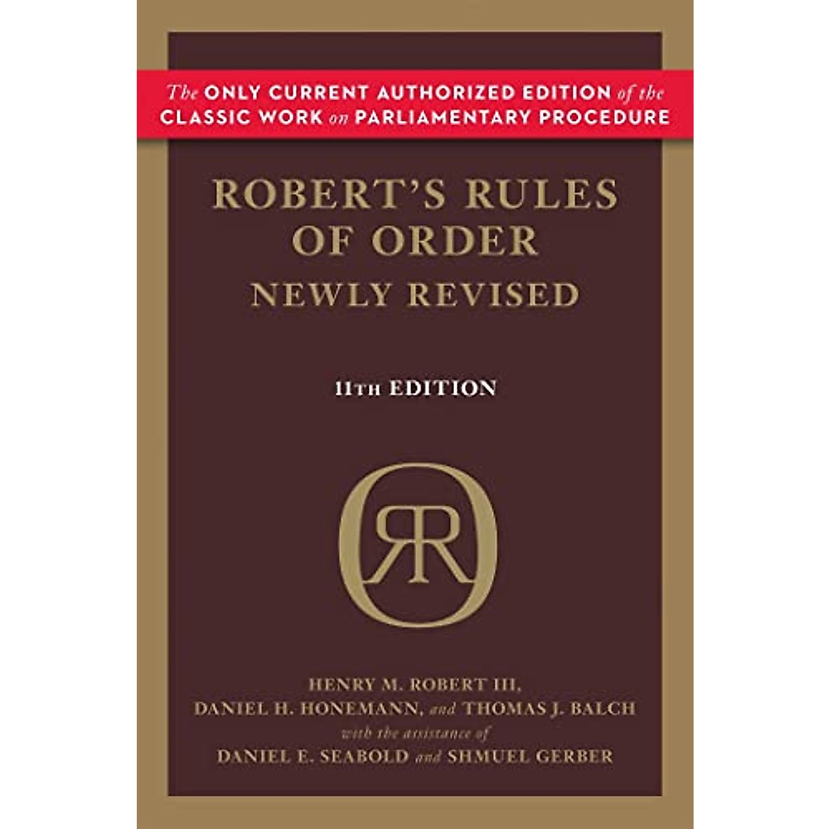 Robert's Rules of Order Newly Revised