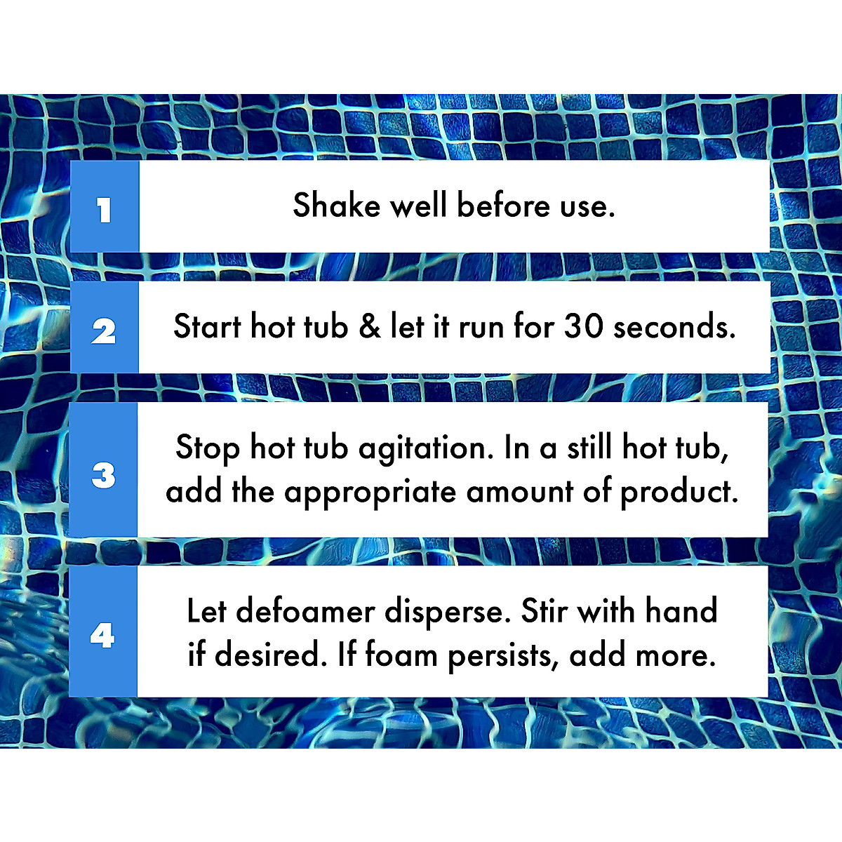 Spa & Hot Tub Defoamer - Gallon - Quickly Removes Foam Without The Use of Harsh Chemicals, Eco-Friendly Safe Silicone Emulsion Formula - Concentrate