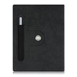 DINGGUAGUA for Remarkable 2 Paper Tablet Case,with Built-in Pen Holder - for 10.3" 2020 Released Cover for Remarkable2 Paper Tablet Book Folio Case,Black