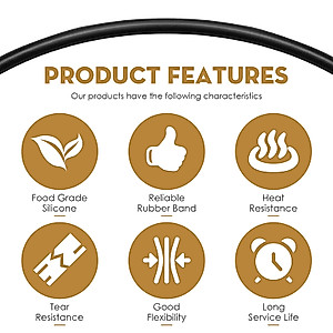 black Lid Latch Strap Rubber Band 6,7,8 quart Crock pot slow cooker WHT …