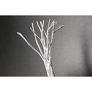 Youkamoo [ 3.5mm Balanced Right Angle ] 3.5mm Male to 2.5mm Female 8 Core Silver Plated Headphone Earphone Audio Adapter Cable 3.5mm Balanced to 2.5mm Balanced Female