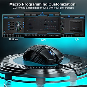 SOLAKAKA Low Profile Mechanical Keyboard Wireless Gaming Keyboard and RGB Wired Gaming Mouse