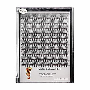 Bodermincer 20D 8-20mm To Choose 8-10-12-14mm MIX/14-16-18-20mm MIX rofessional Makeup Individual Cluster Eyelashes Grafting Fake False Eyelashes Eyelash Extension Individual Eyelash Bunche (20D-12mm)