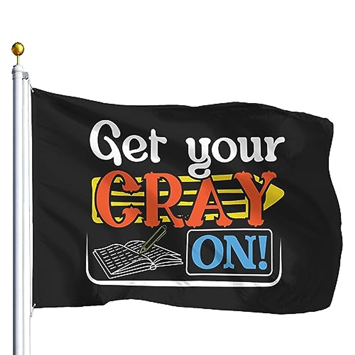 Flags for Room Guys gray Flag get your gray on! Flags for Room Teen Fun Tapestry for College Outdoor Banner for Boys Room 3x5 Ft, Birthday Gifts for Women