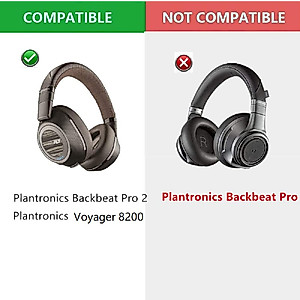 Replacement Ear Pads Cushion Compatible with Plantronics Voyager 8200 UC/Plantronics Backbeat Pro2 Headphone (Pro2 Gray)