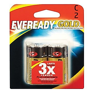Eveready 02888 - C Cell 1.5 volt Gold Alkaline Battery (2 pack) (A93BP-2)