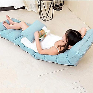 LLLY Sofa Bed Lounge Upholstered Recliner Indoor Living Room Recliner Floor Folding Adjustable Sleeping Lounge