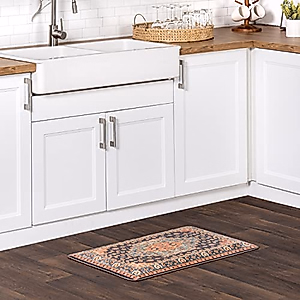 nuLOOM Persian Kitchen or Laundry Comfort Mat, 20" x 36", Blue