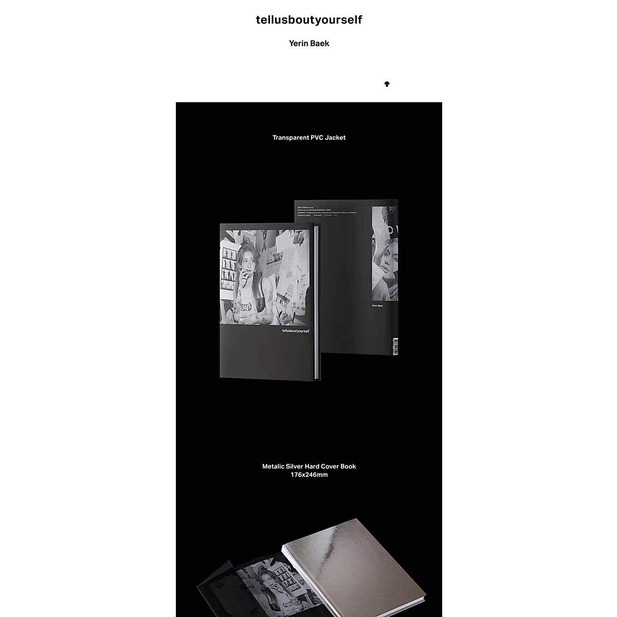 Baek Yerin Tellusboutyourself 2nd Album CD+88p Booklet+Tracking Sealed