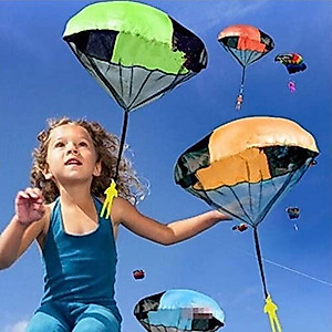 Parachute Toys for Kids, Tangle-Free Throwing Toy Parachute Men, Outdoor Toys Flying Toys for Boys Girls Birthday Gifts Christmas Stocking Stuffers Party Favors Easter Basket Stuffers 3 Pieces Set (Y