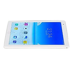 Soraz Tablet, Alloy Glass Portable Tablet 4GB 64GB Dual SIM Mode High Pixels for Outdoor for Indoor for Travel (Gold)