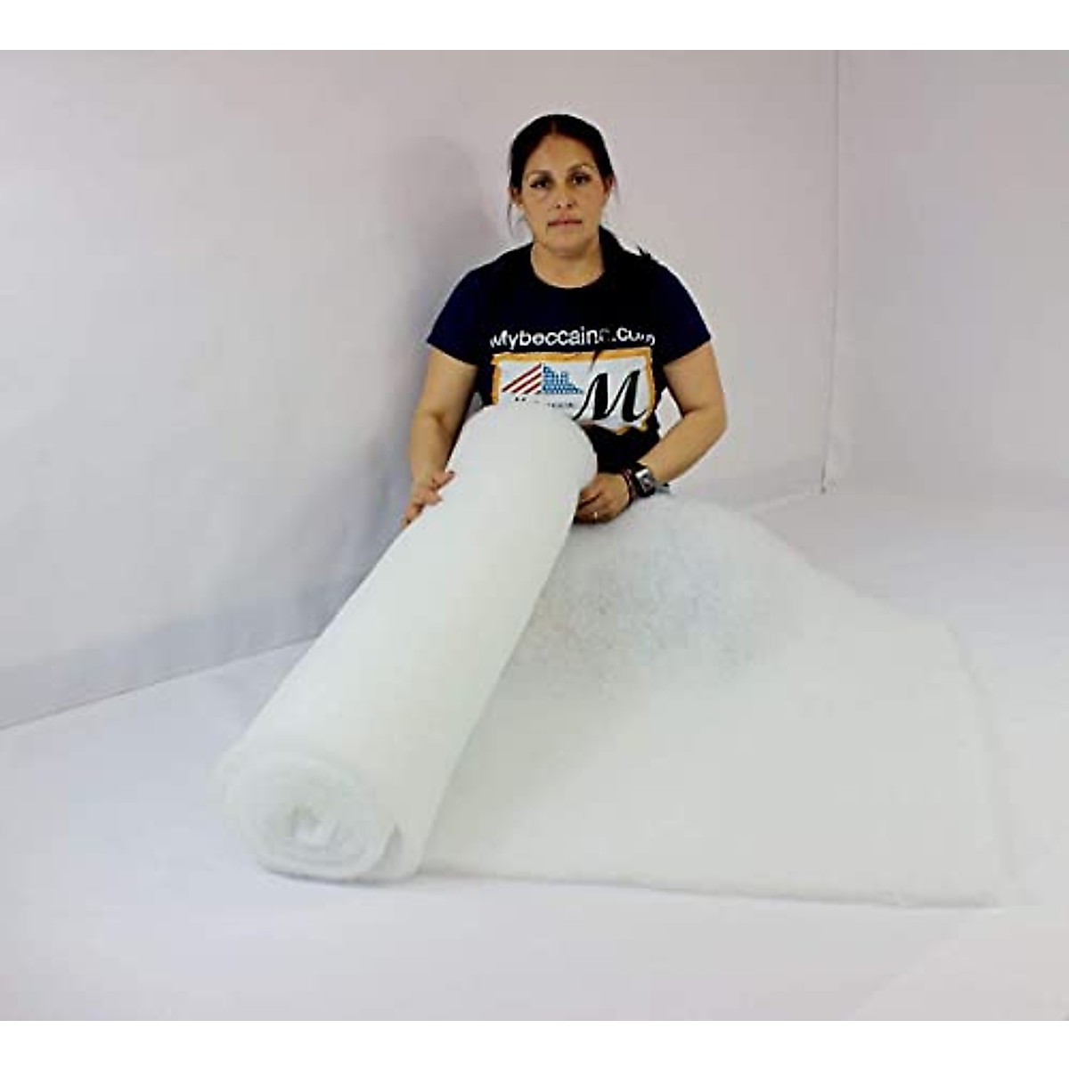 Mybecca 36 Inch Wide (5 Yards) Quilt Batting Multipurpose Dacron Fiber Polyester Wadding Fabric Loft Upholstery Grade Padding (36x15') (36 x 180) (2' x 15')