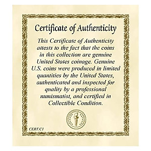 American Coin Treasures Patriotic Pennies Collection, Genuine Steel Penny, Shell Casing Cents, WWII Coins, Certificate of Authenticity, Sonically Sealed Acrylic