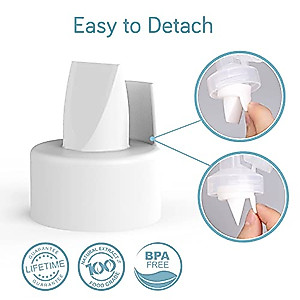 [12-Count] Papablic Pump Parts Compatible with Spectra S1, S2 and 9 Plus, Incl 8-Count Duckbill Valves for Spectra and Medela Pump in Style, 4-Count Silicone Membrane for Spectra Backflow Protector