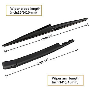 AUTOBOO 9L1Z17526A Replacement For Ford Expedition Lincoln Navigator 2009-2016 Rear Windshield Wiper Blade Arm Set-Factory OE Style…