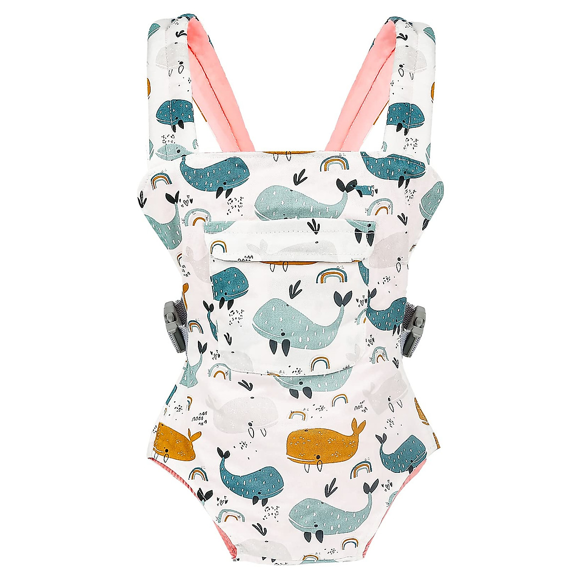 Vollence Baby Doll Carrier Front and Back Backpack Doll Carrier for 14 to 25 inch Dolls