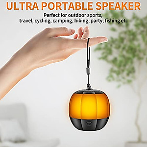 LFS Portable Bluetooth Speakers with Lights Mini Wireless Speaker, 7 Color Lights, 12H Playtime, TWS Pairing, IPX5 Waterproof, Night Light Small Speaker for Home, Outdoor, Christmas