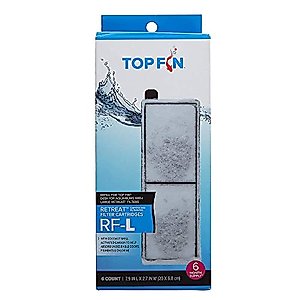Top Fin Retreat RF-L Filter Cartridges 6-Ct