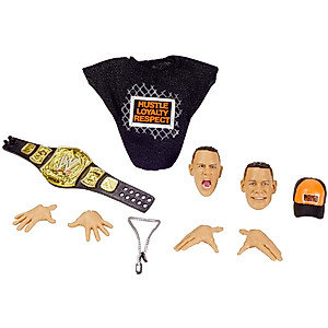WWE John Cena Ultimate Edition Wave 5 Multiple-Pose 6-inch Action Figure, for 8 years and up, with Entrance Gear, Extra Heads & Swappable Hands