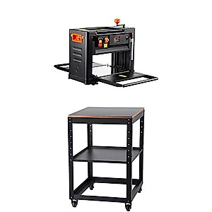 VEVOR Power Benchtop Planers, Planer Stand with 100 lbs heavy loads