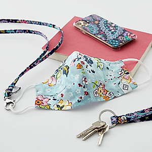 Vera Bradley Women's Cotton Lanyard, Felicity Paisley, One Size