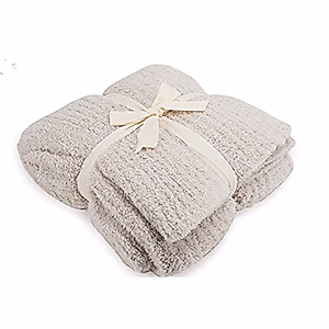 Barefoot Dreams CozyChic Ribbed Throw Almond One Size