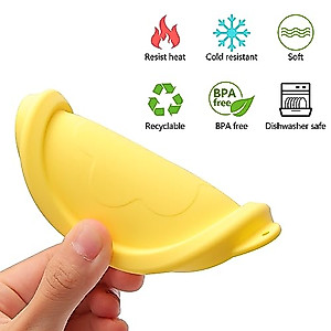 LUVCOSY 1 Cup 2 Cup Round Silicone Replacement Lids for Pyrex 7202-PC, 7200-PC Glass Bowls, 8 Pack, Microwave & Dishwasher & Freezer Safe (Container not Included)