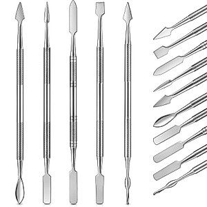 5 Pieces Miniature Sculpting Tools Set Mini Stainless Steel Double-Headed Tool for Model and Convert Plastic, Resin and Metal Tabletop War Game Miniatures Models