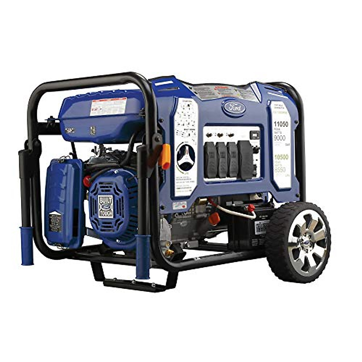 Ford, 11050W Dual Fuel Portable Switch & Go Technology and Electric Start FG11050PBE-A Generator, 11050 Watts, Blue