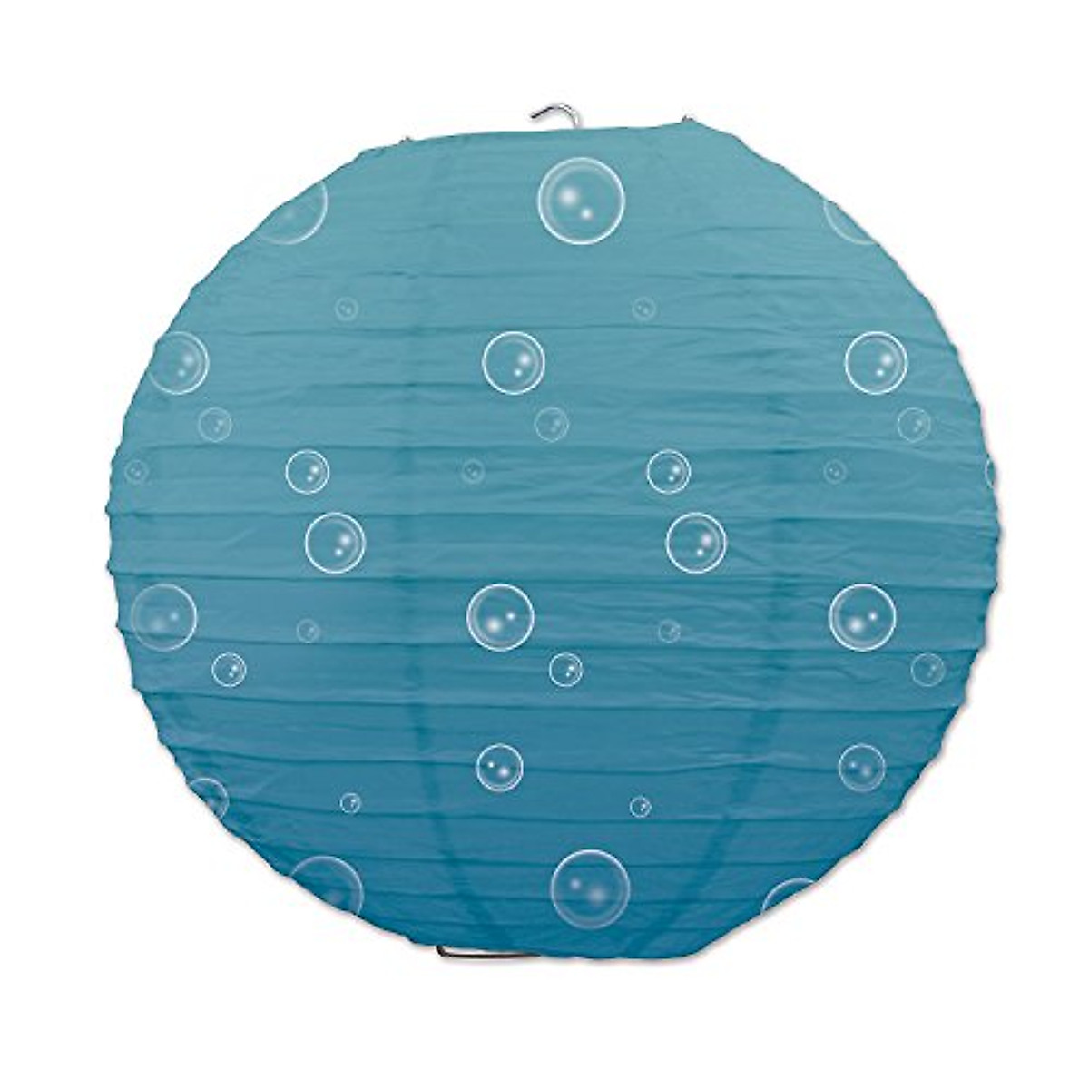Beistle Under the Sea Paper Lanterns (3 Pack), 9.5", Light Blue/White