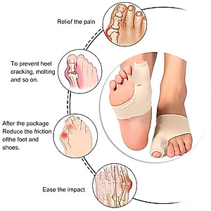 1 Pair Bunion Corrector, Bunion Corrector Bunion Relief Protector Sleeves Kit Hallux Valgus splint night splint socks Hallux correction Bunion