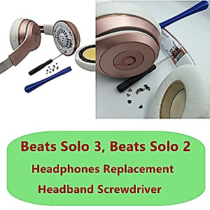 Solo3 Headband Screws Replacement for Beats Solo 3, Solo 2 Headband Screws 12pcs (6pcs Black+6pcs Silver)