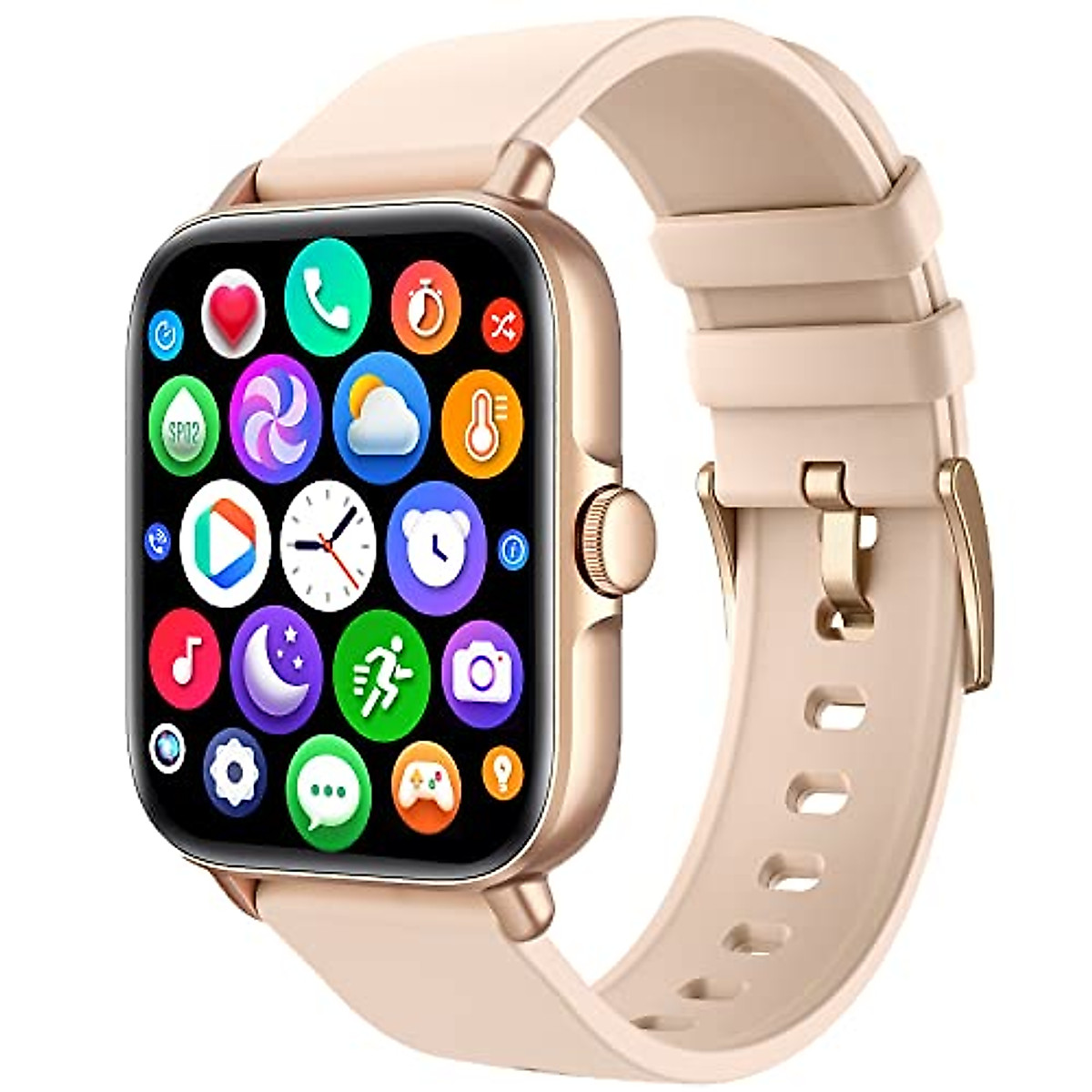 Smart Watch (Answer/Make Call), 1.7" Smartwatch Fitness Tracker for Android and iOS Phones with Heart Rate Sleep Tracking, 28 Sport Modes, Blood Oxygen, Ai Voice Control,Fitness Watch for Women Men