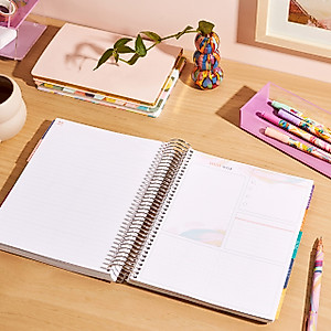 Set of Two - A5 Platinum Spiral Coiled Daily Life Planner Duo (July 2023 - June 2024) - Wildflowers Classic + Wildflowers Classic Covers. Wildflowers Interior Pages by Erin Condren