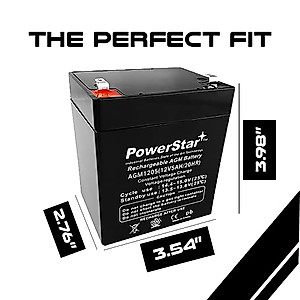 PowerStar 12V 5Ah Replacement Battery for Interstate Power Patrol SEC1055