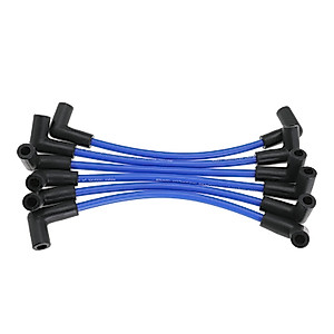 TONRYCUE Spark Plug Wire Replace 18-28086 for Sierra Marine Mercury V6 EFI DFI DTS, Pack of 6, Blue