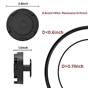 OUTXE Cord Wrapper for Appliances 3 Pack, Wire Cord Hider for Kitchen Appliances, Strong Self-Adhesive Cord Organizer Works in Toaster, Stand Mixer, and Coffee Maker