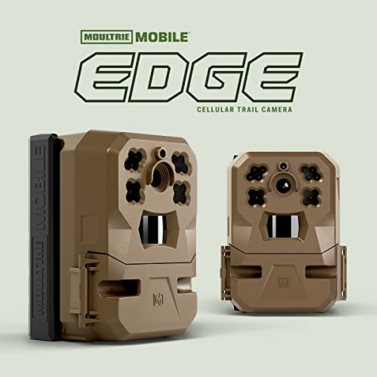 Moultrie Edge Cellular Trail Camera -Auto Connect - Nationwide Coverage - 720p Video with Audio - Built in Memory - Cloud Storage - 80 ft Low Glow IR LED Flash