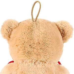 BRUBAKER Teddy Bear with Red Heart - I Love You - 9.84 Inches - Cuddly Plush Toy - Stuffed Animal - Brown