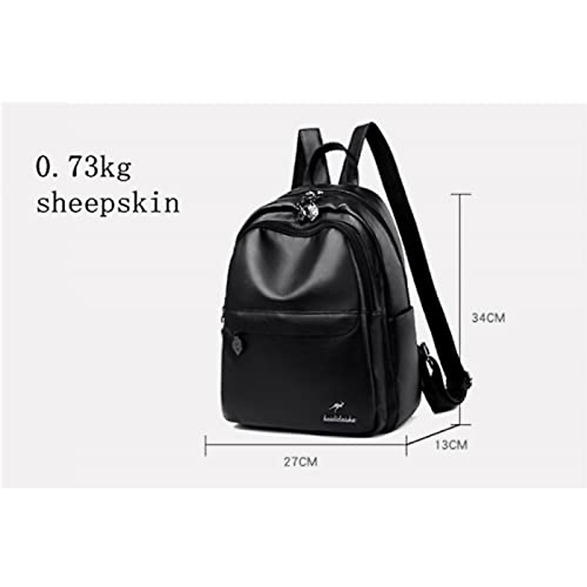 LEMITA Casual Double Zipper Women Backpack Large Capacity School Bag Leather Shoulder Bag Lady Bag Travel Backpack,purple,27*13*34cm